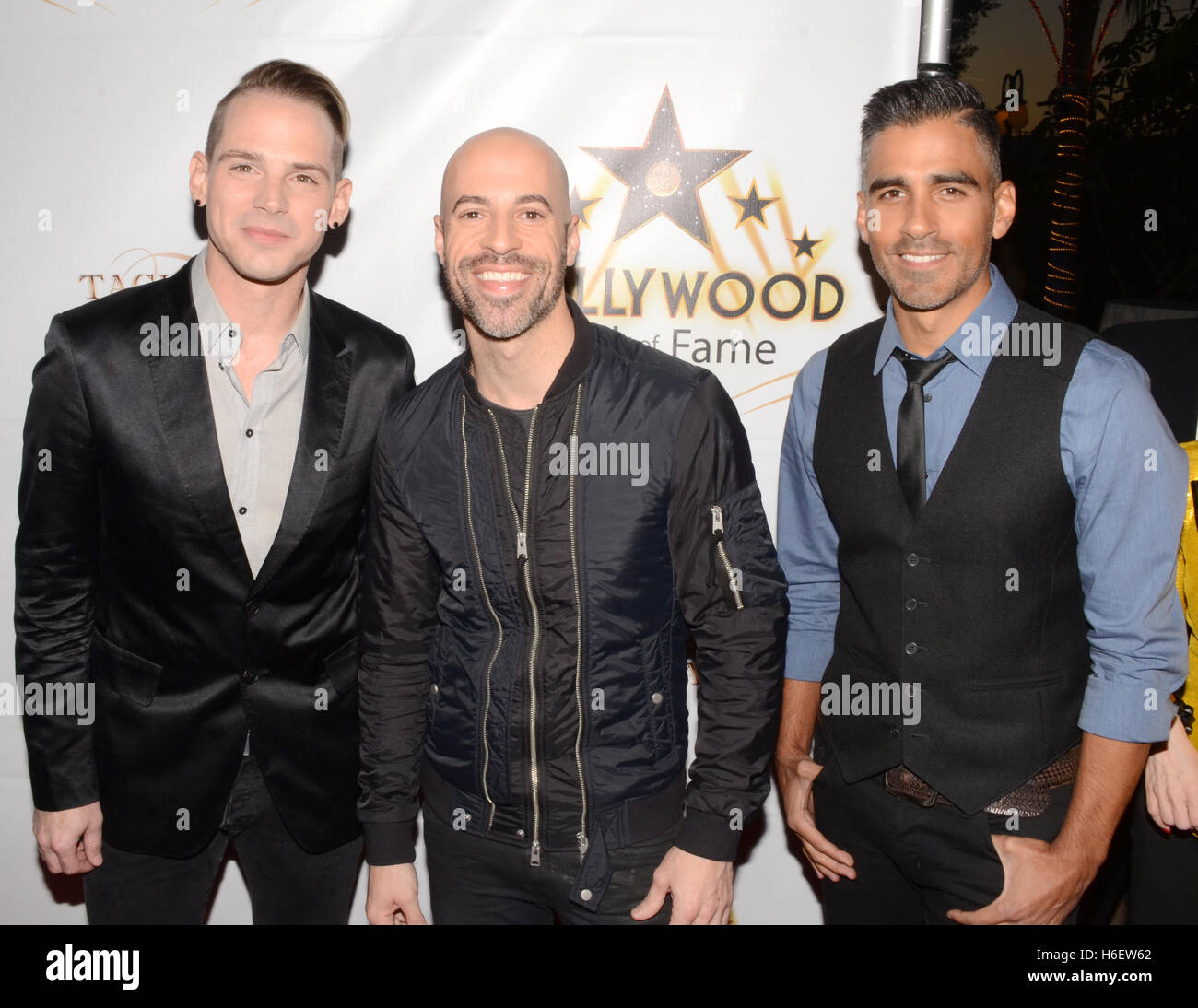 Chris Daughtry (c) attends the Hollywood Walk of Fame Honors at Taglyan ...