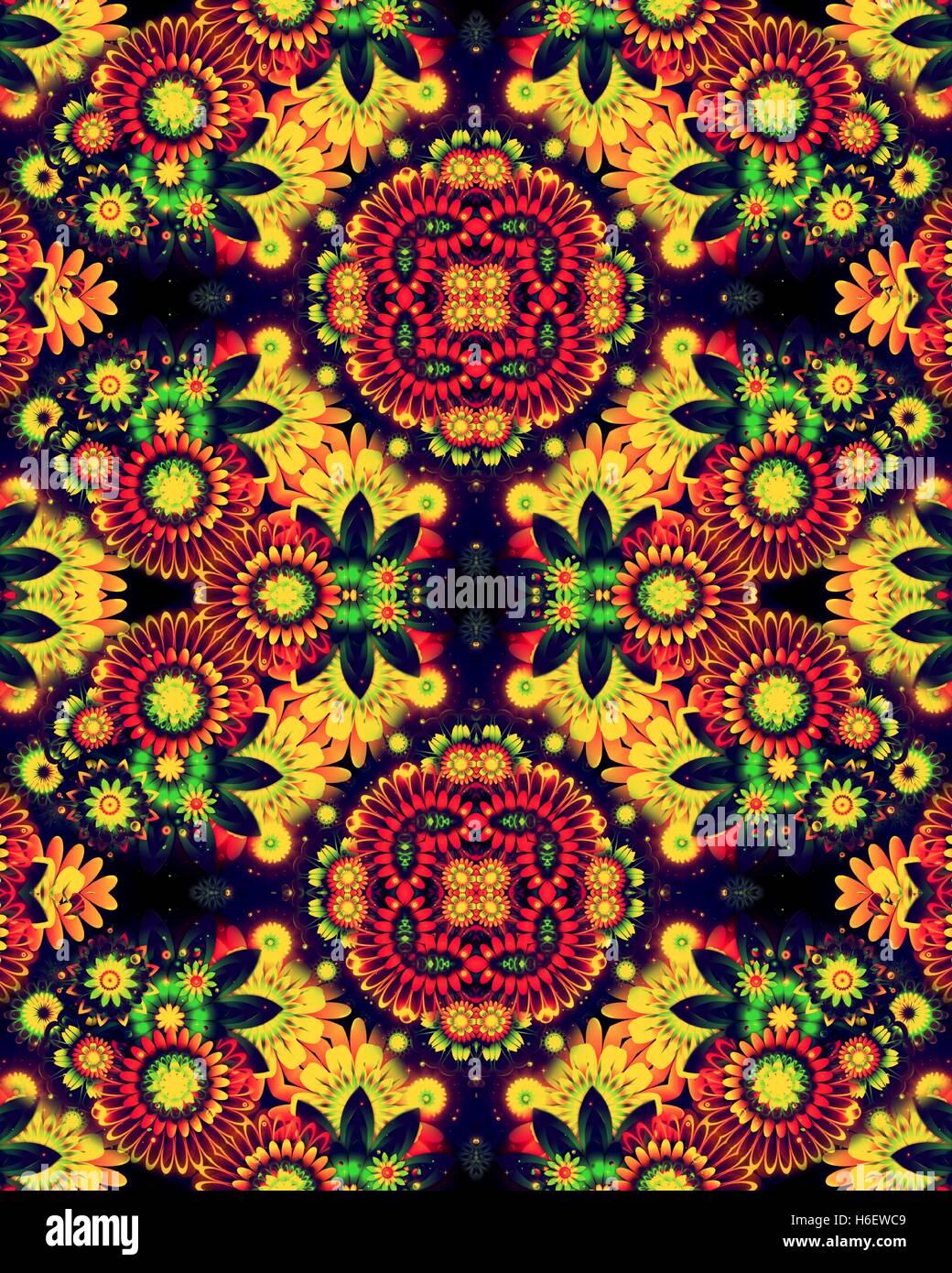 An abstract floral pattern Stock Vector Image & Art - Alamy