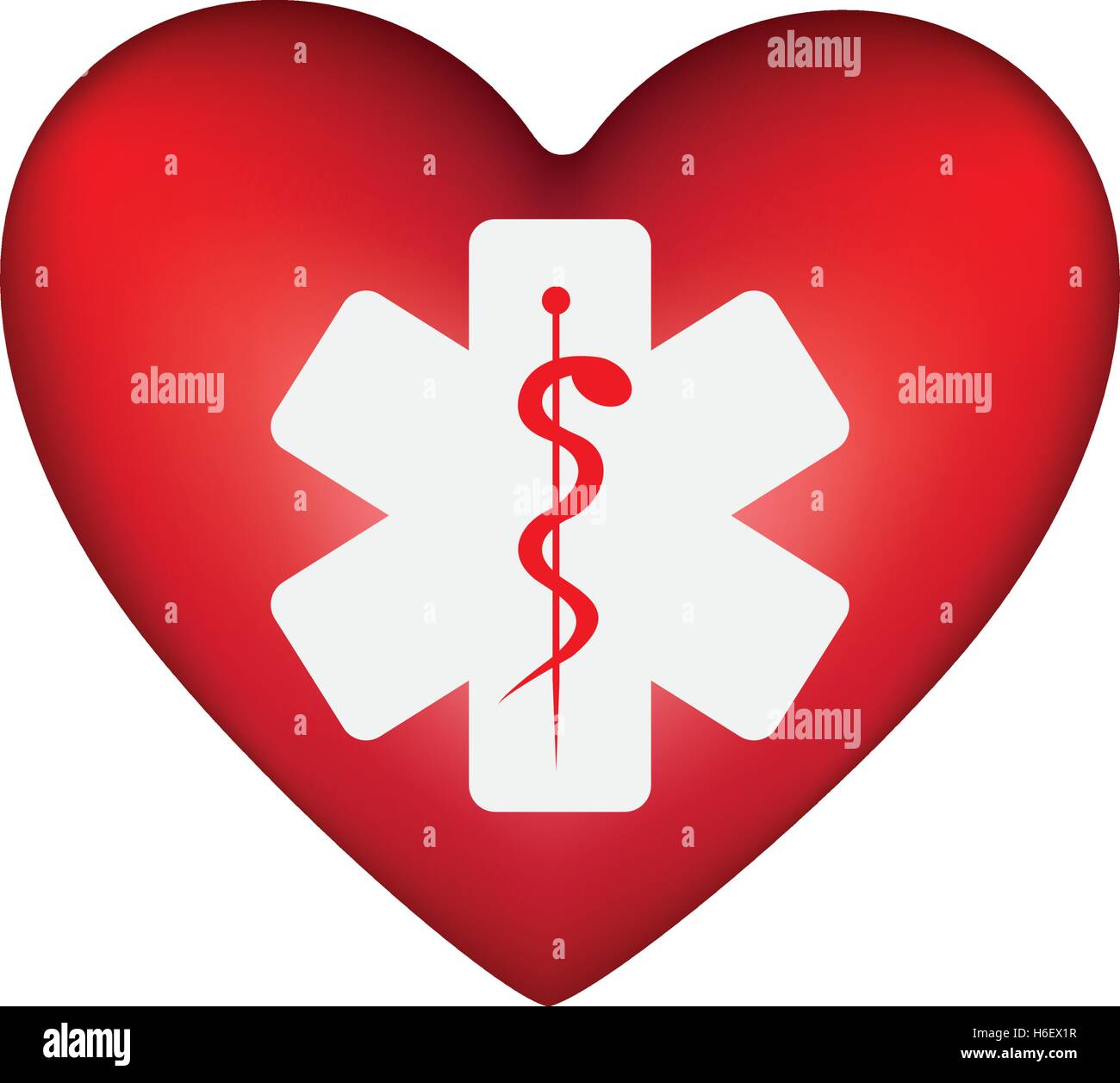 heart shape health care emblem icon image vector illustration design ...