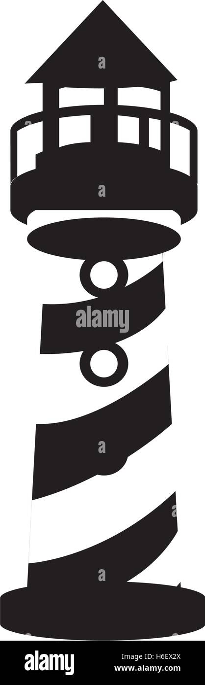 striped lighthouse icon image vector illustration design Stock Vector ...