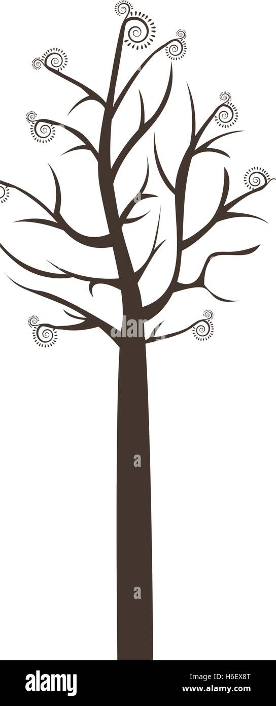 no leaf tree icon image vector illustration Stock Vector Image & Art ...