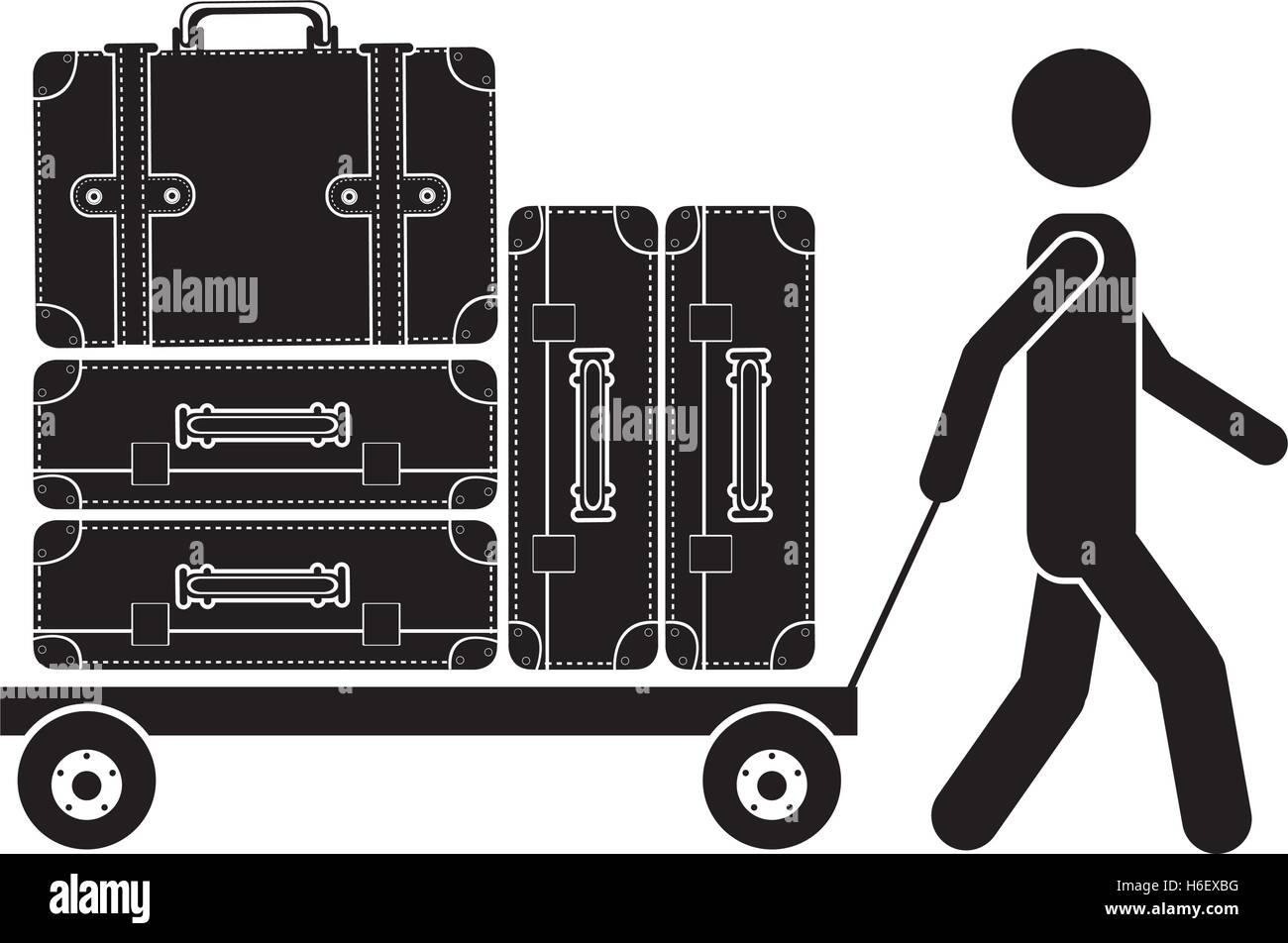 traveler or passenger icon image vector illustration Stock Vector Image ...