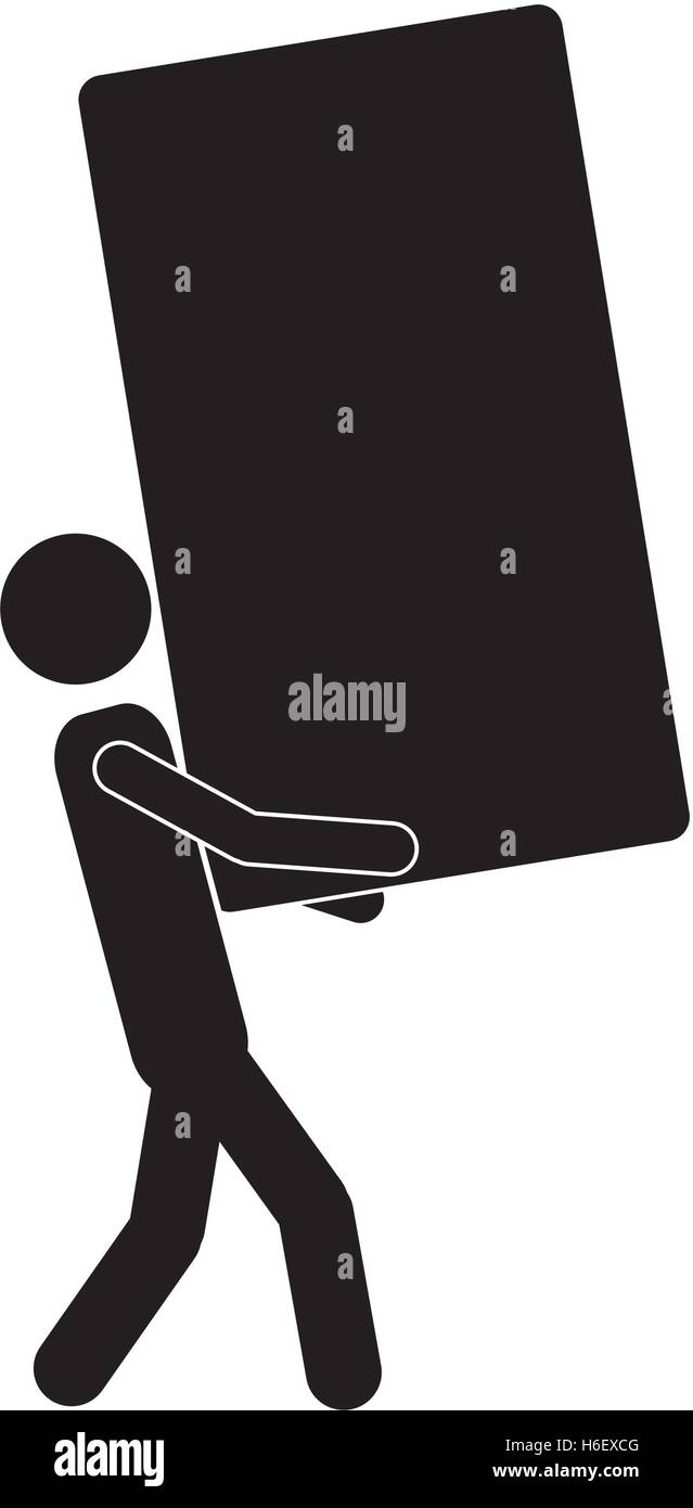 package delivery worker icon image vector illustration Stock Vector ...