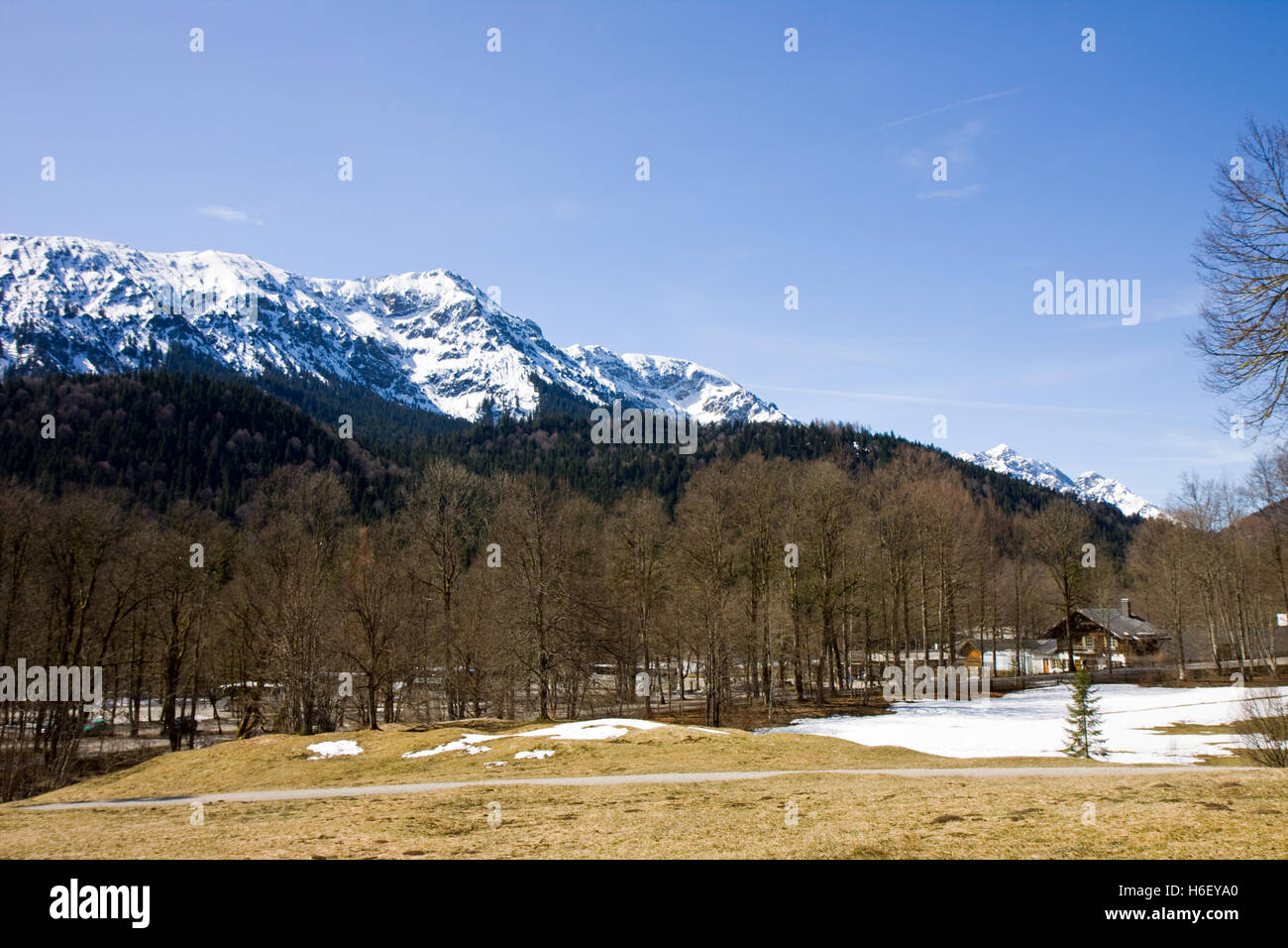 austrian alps just before spring season Stock Photo - Alamy