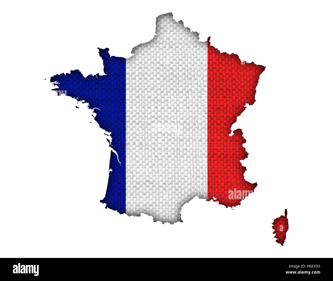 Country map flag france Cut Out Stock Images & Pictures - Alamy