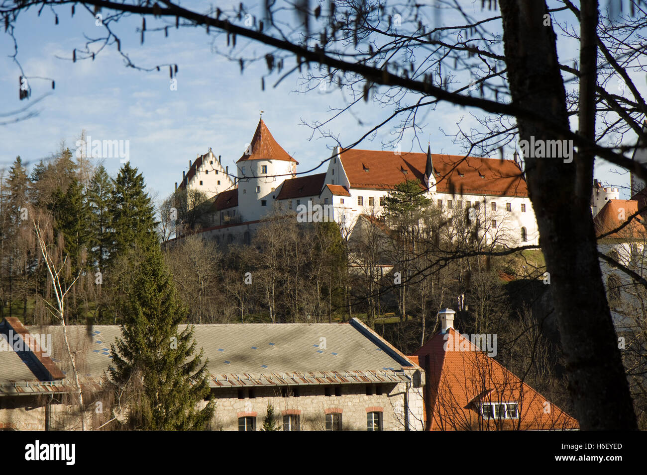 fussen town in bavaria germany Stock Photo - Alamy