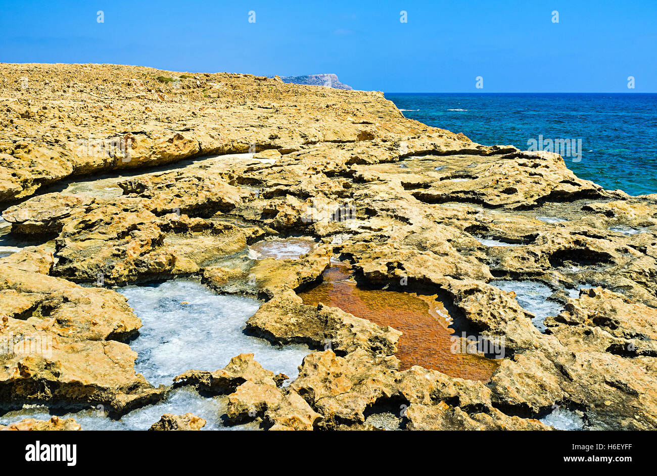 The impregnable coast covered with the sharp rocks, the numerous ...