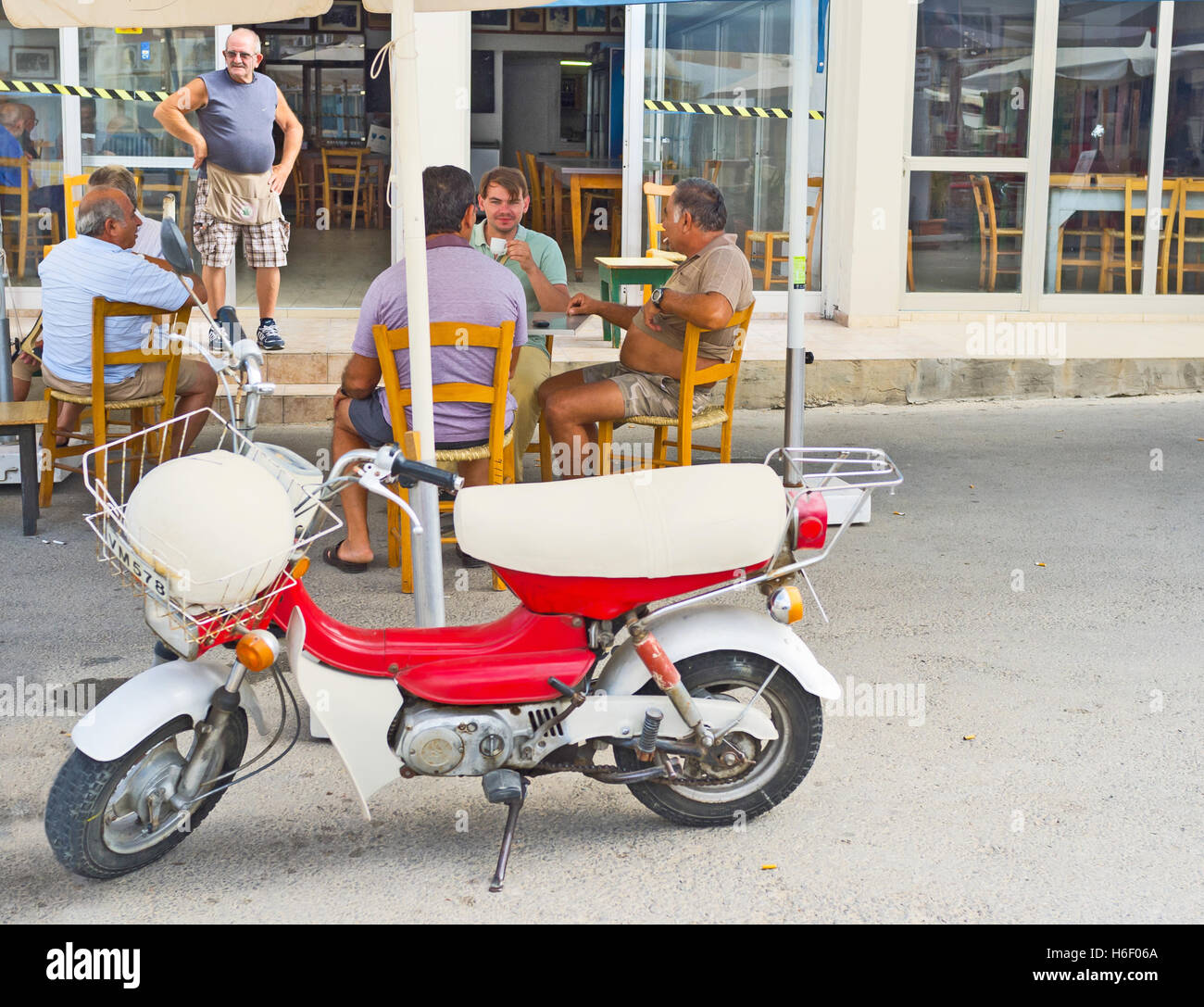 The busy cafe in the city centre, were locals always drink their ...