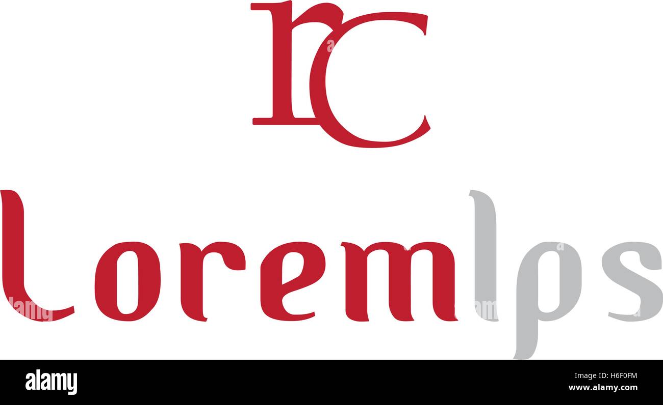 RC Logo Concept Design Stock Vector Image & Art - Alamy