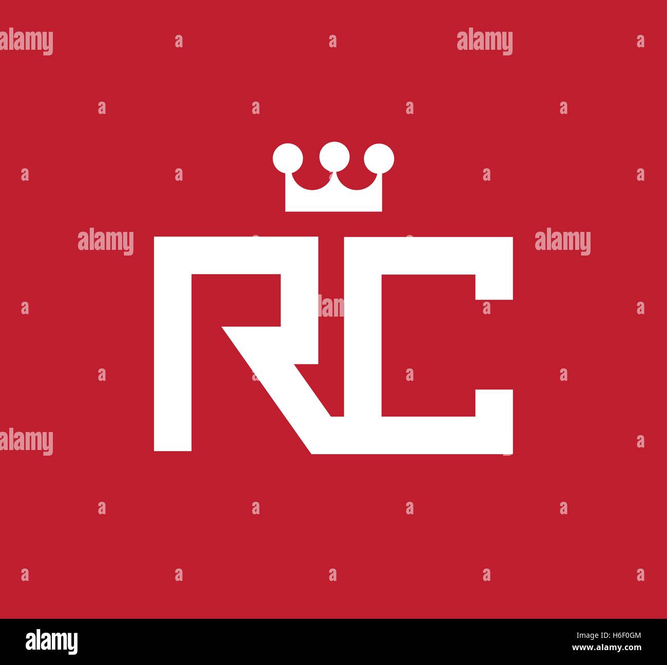 RC Logo Concept Design Stock Vector Image & Art - Alamy