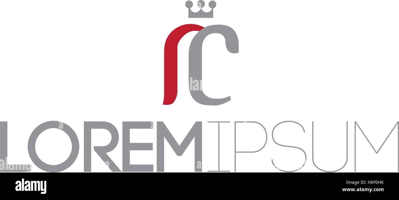 RC Logo Concept Design Stock Vector Image & Art - Alamy