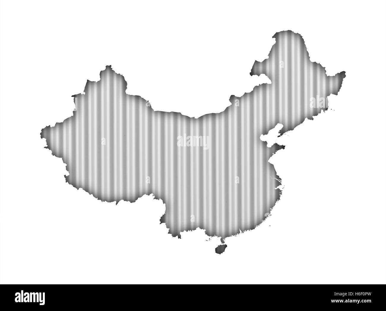 Outline map of china Cut Out Stock Images & Pictures - Alamy