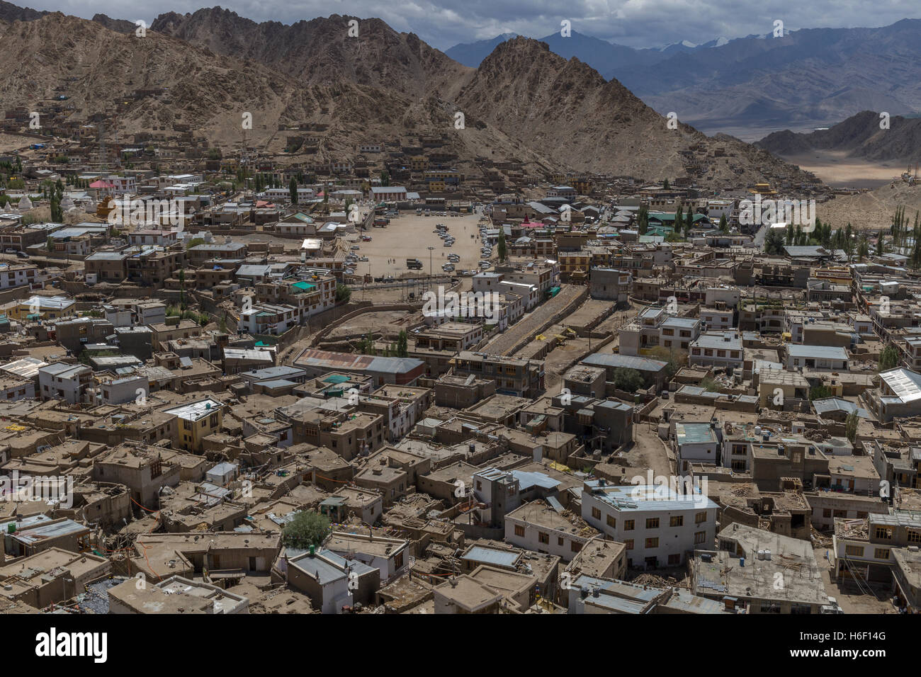View of Leh from the Royal Palace Stock Photo - Alamy