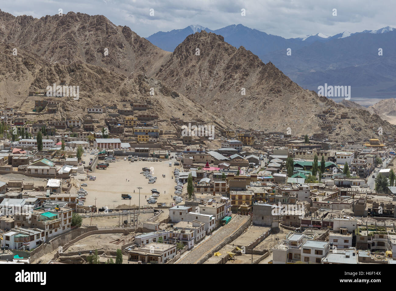 View of Leh from the Royal Palace Stock Photo - Alamy