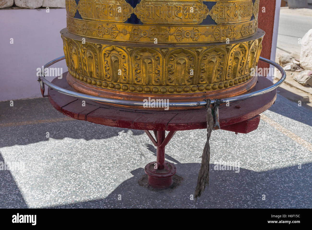 Large Prayer wheel in the centre of Leh Stock Photo - Alamy