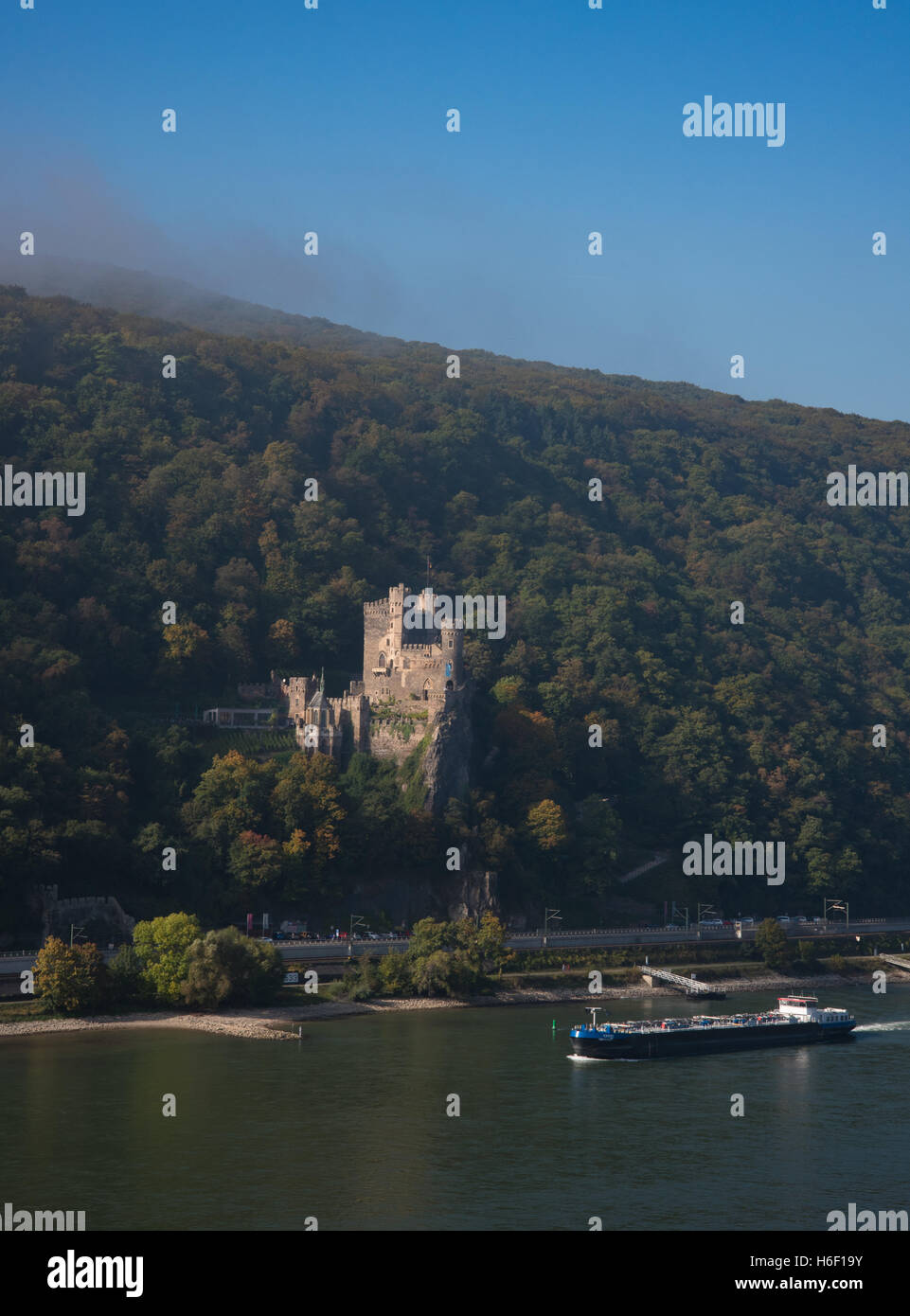 Burg Rheinstein castle, Germany Stock Photo - Alamy