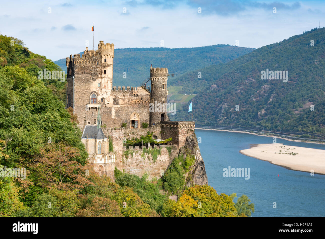 Burg Rheinstein castle, Germany Stock Photo - Alamy