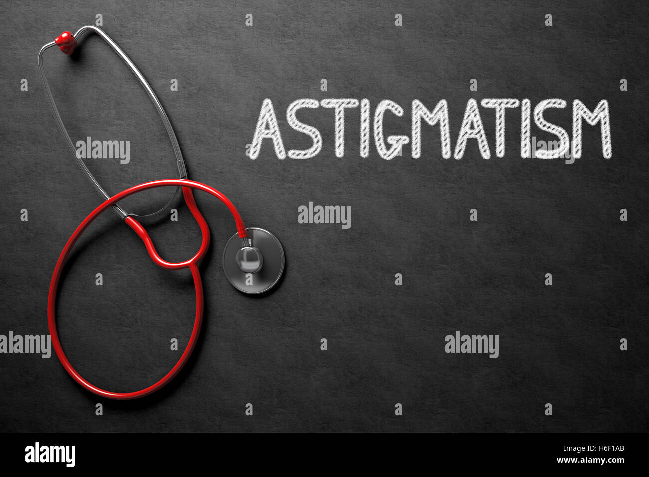 Astigmatism on Chalkboard. 3D Illustration Stock Photo - Alamy
