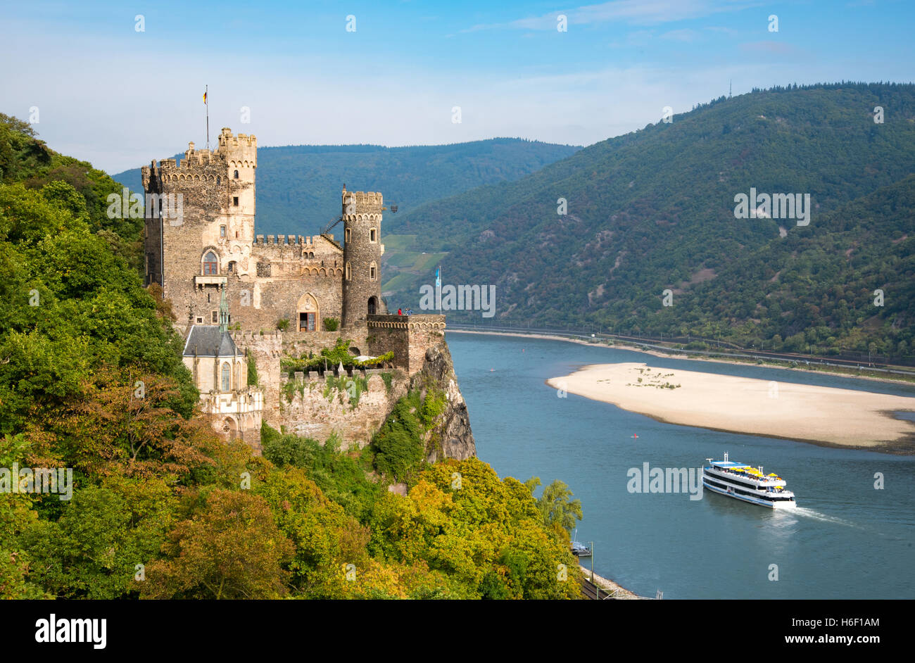 Burg Rheinstein castle, Germany Stock Photo - Alamy