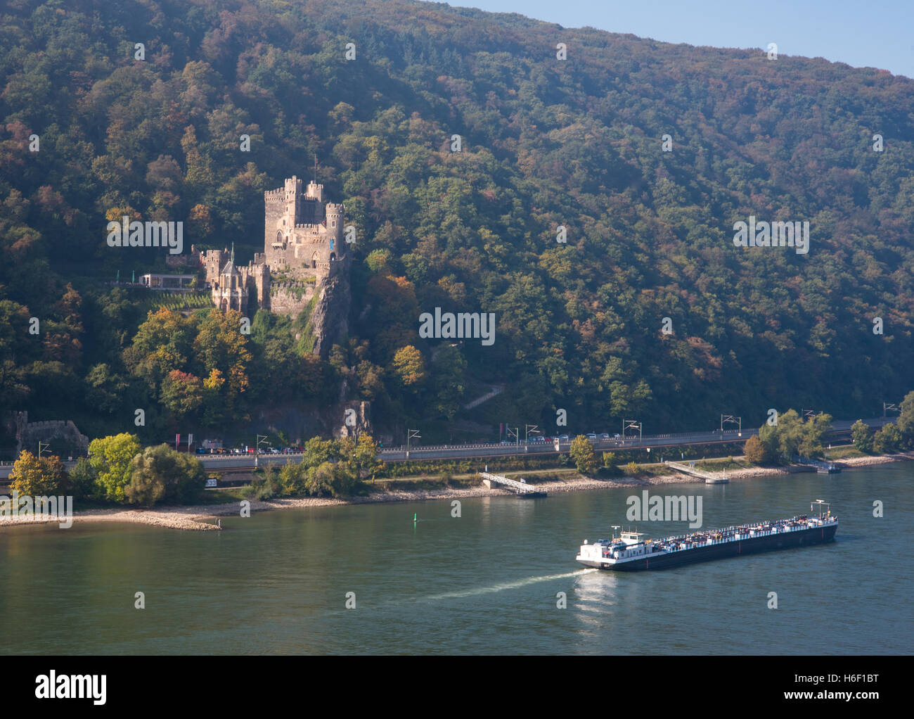 Burg Rheinstein castle, Germany Stock Photo - Alamy
