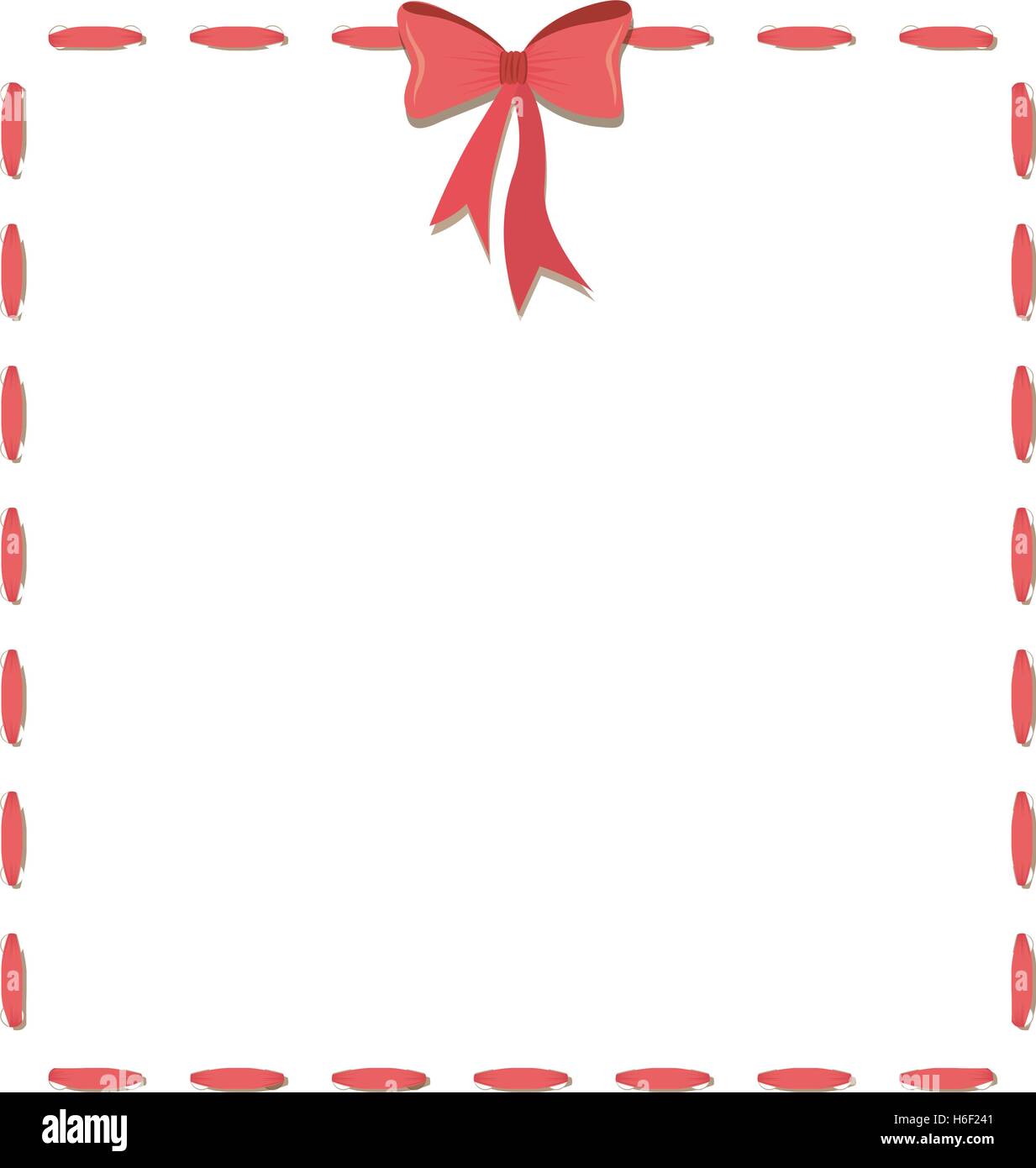 ribbon bow frame icon image vector illustration design Stock Vector ...