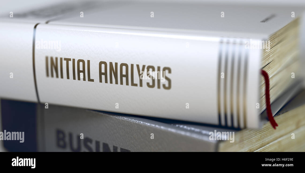 Business - Book Title. Initial Analysis. 3D Stock Photo - Alamy