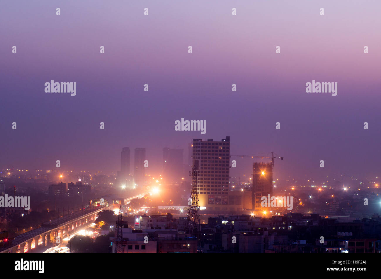 Buildings dusk in noida india hi-res stock photography and images - Alamy