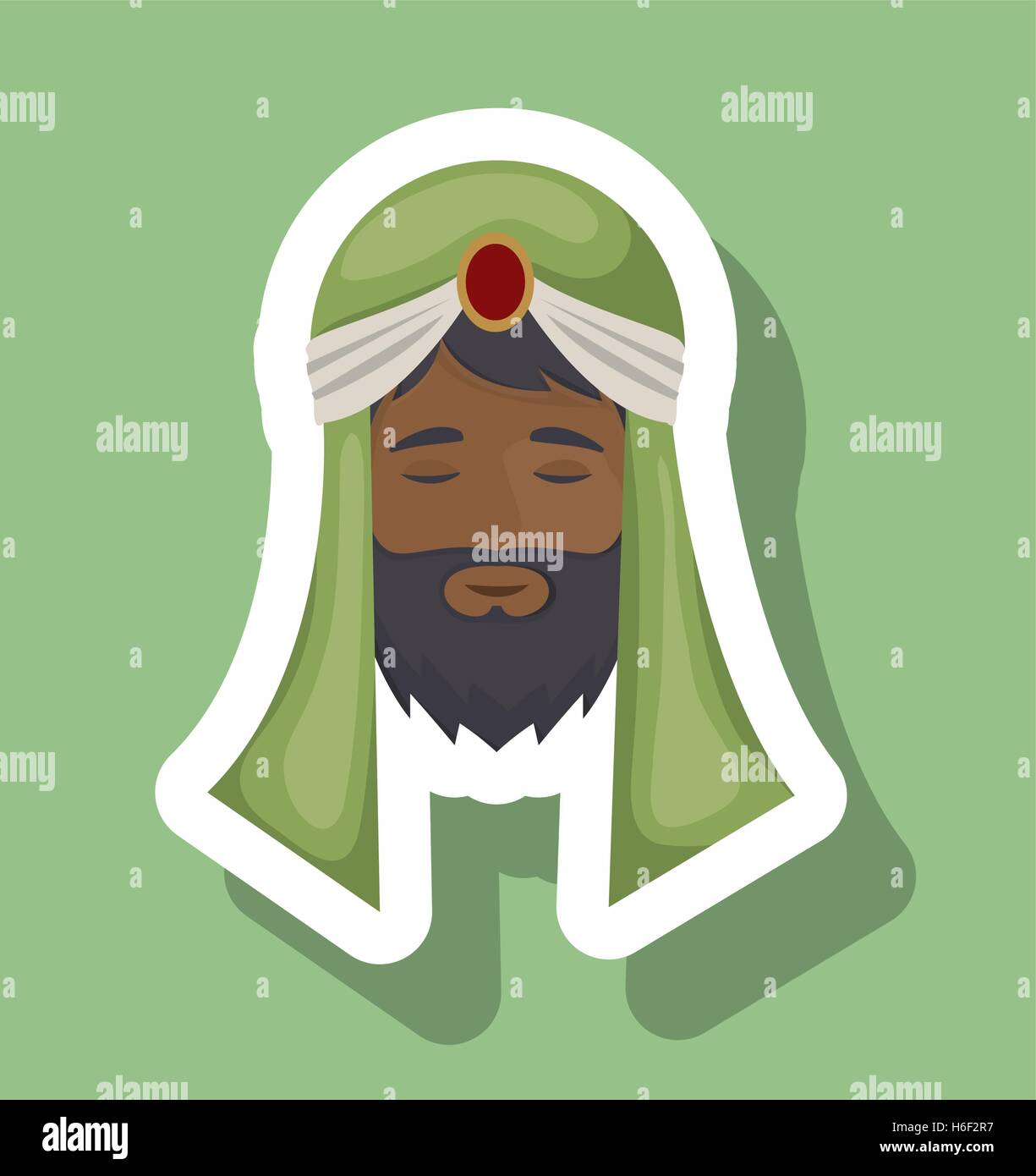 Wiseman cartoon icon. Holy night family christmas and betlehem theme ...