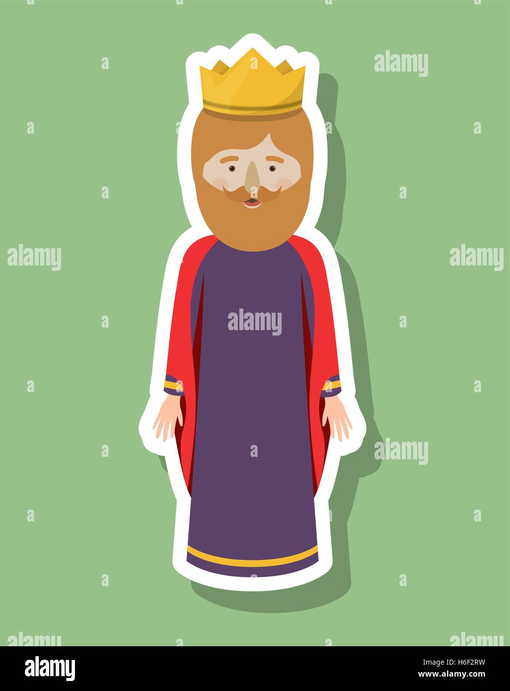 Wiseman cartoon icon. Holy night family christmas and betlehem theme ...