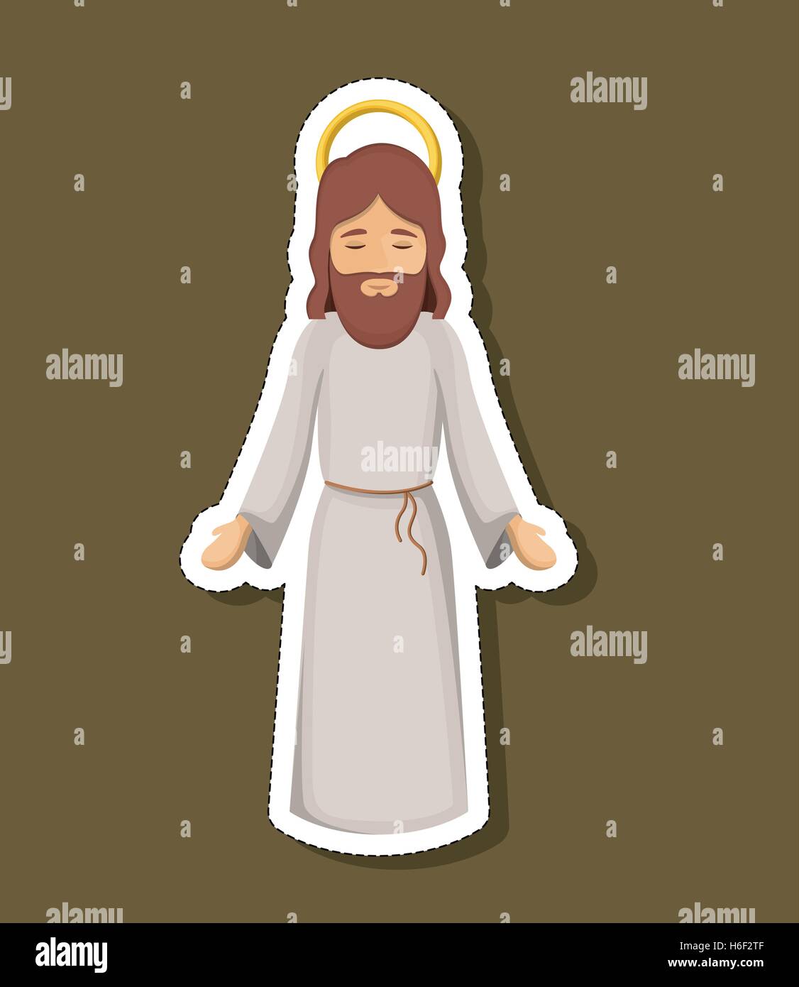 jesus cartoon icon. Holy night family christmas and betlehem theme ...