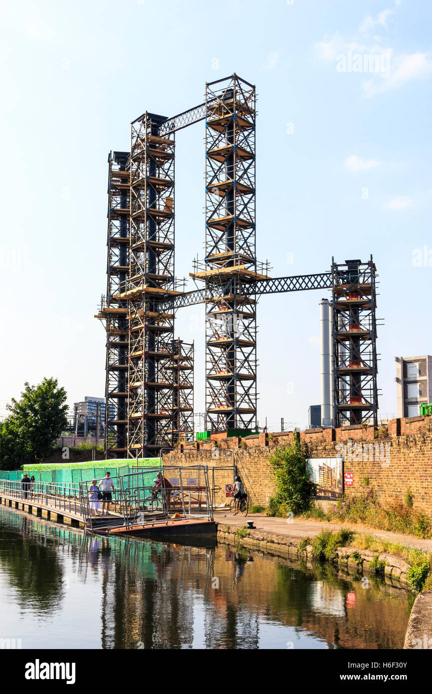 Reconstruction of the listed Victorian gas holders at King's Cross ...