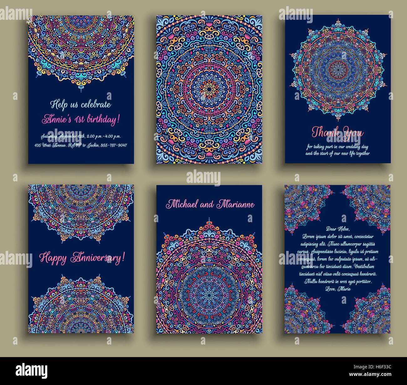 Greeting Cards Blue Luxury Stock Vector Image & Art - Alamy