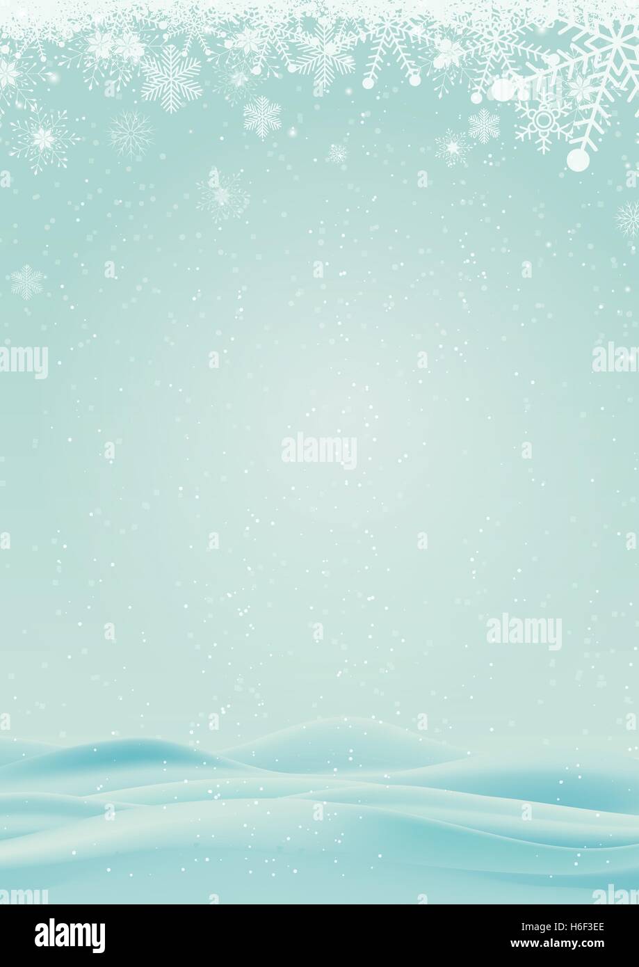 Snowflakes winter frame Stock Vector Images - Alamy