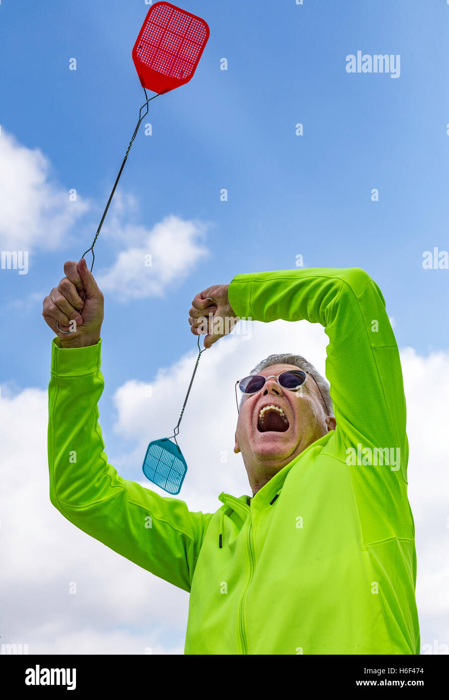 Man and insects hi-res stock photography and images - Alamy