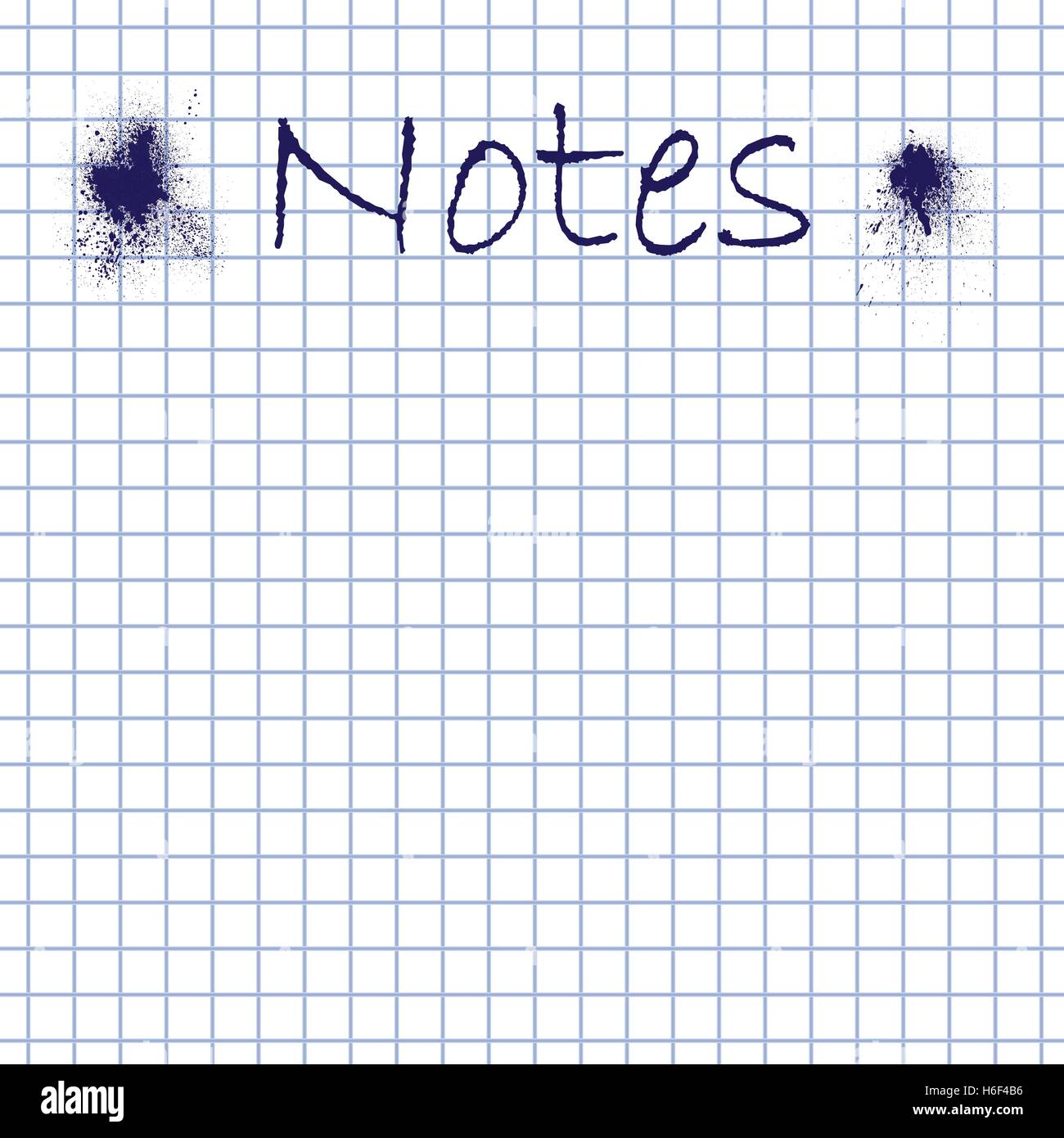 White squared paper background for notes. Vector illustration Stock ...