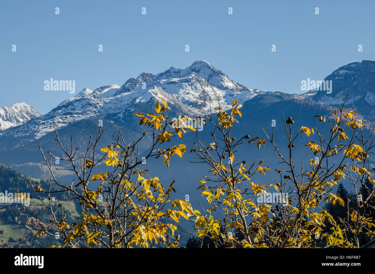 The Zillertal ("Ziller valley") a valley in Tyrol, Austria drained by ...