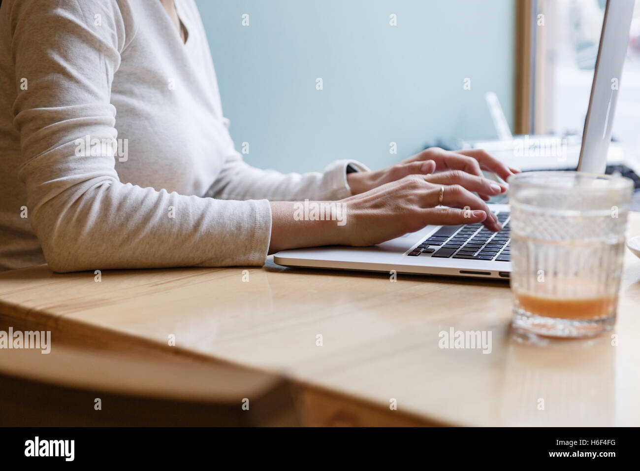 Typer is writing Stock Photo - Alamy