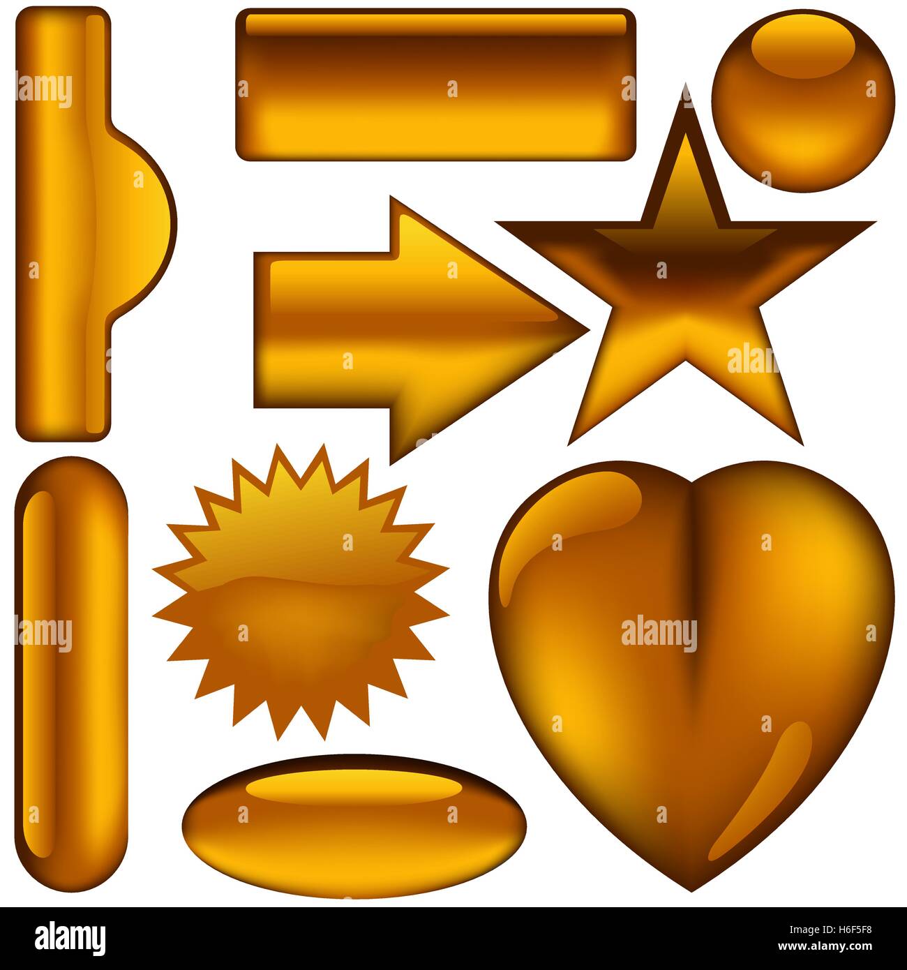 Orange Glassy Icon Buttons Stock Vector Image & Art - Alamy