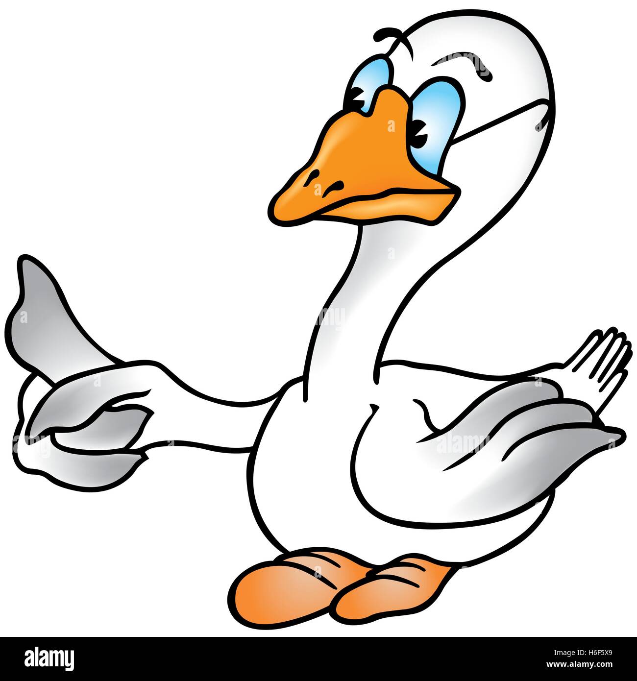 White goose and cut out Stock Vector Images - Alamy