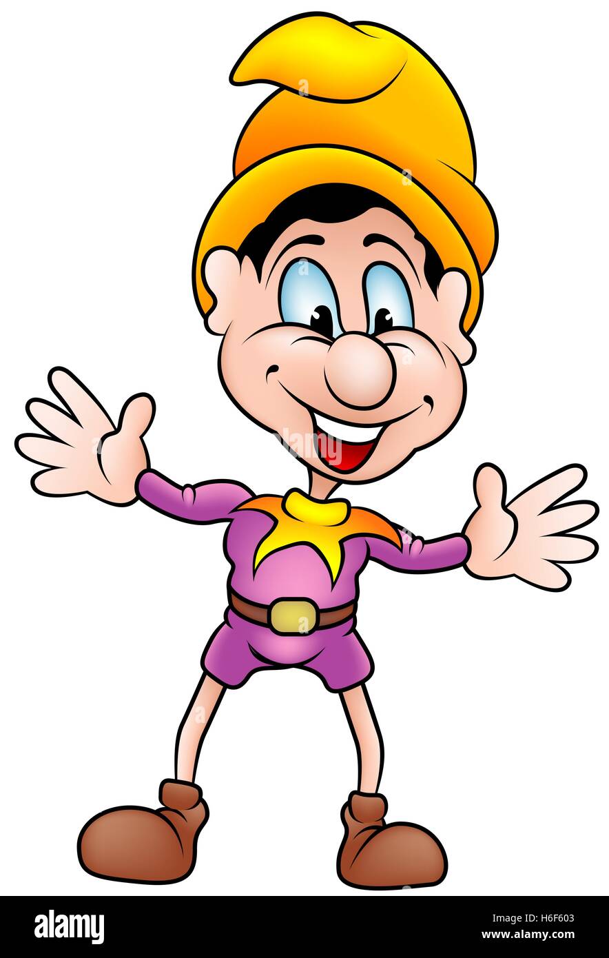Friendly Small Clown Stock Vector Image & Art - Alamy