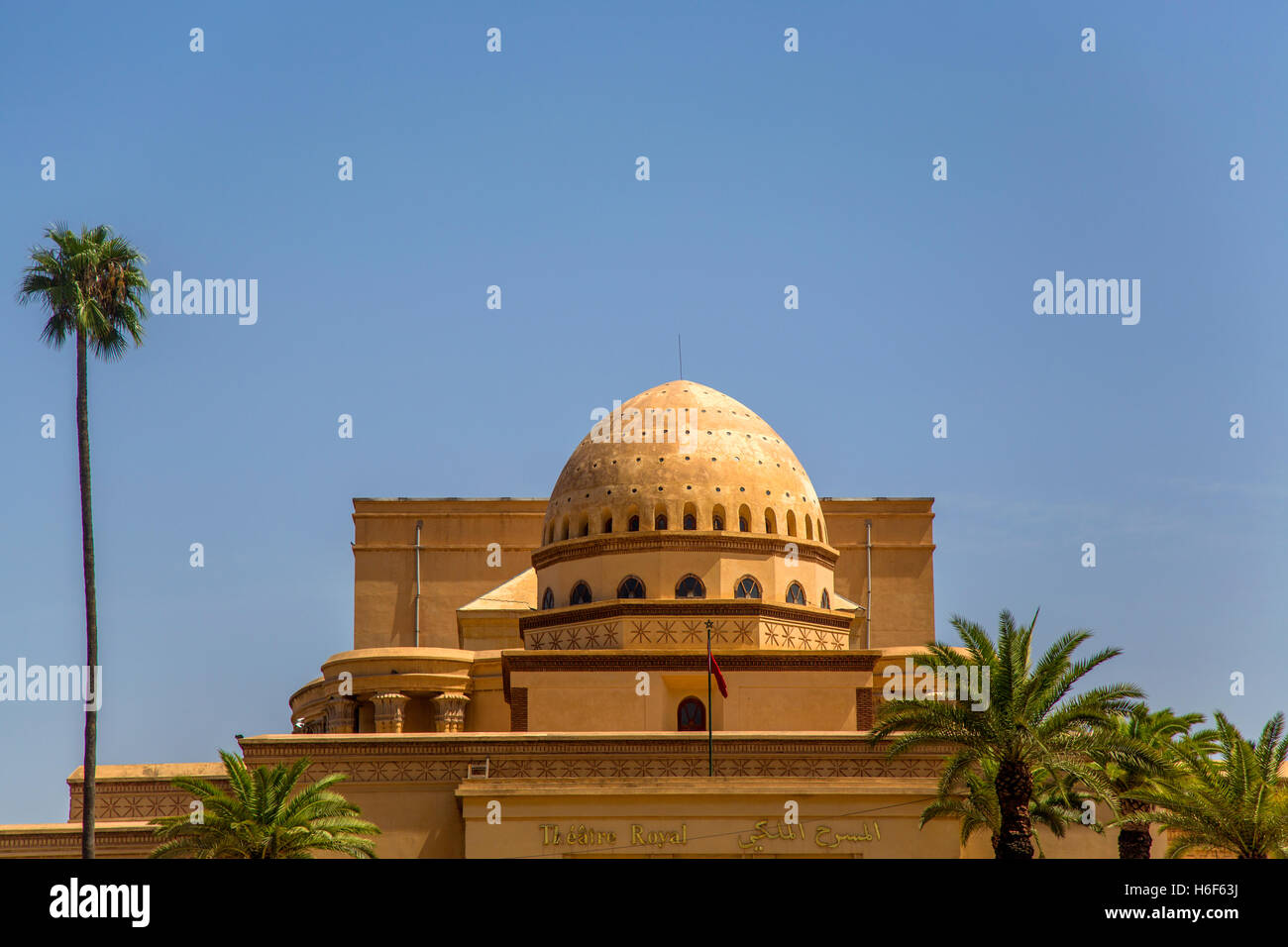 Royal theatre and opera of marrakech in morocco hi-res stock ...