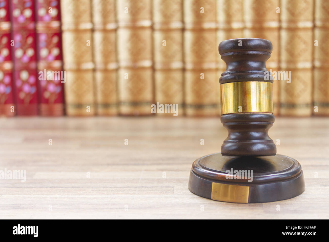 Wooden Law Gavel Stock Photo - Alamy