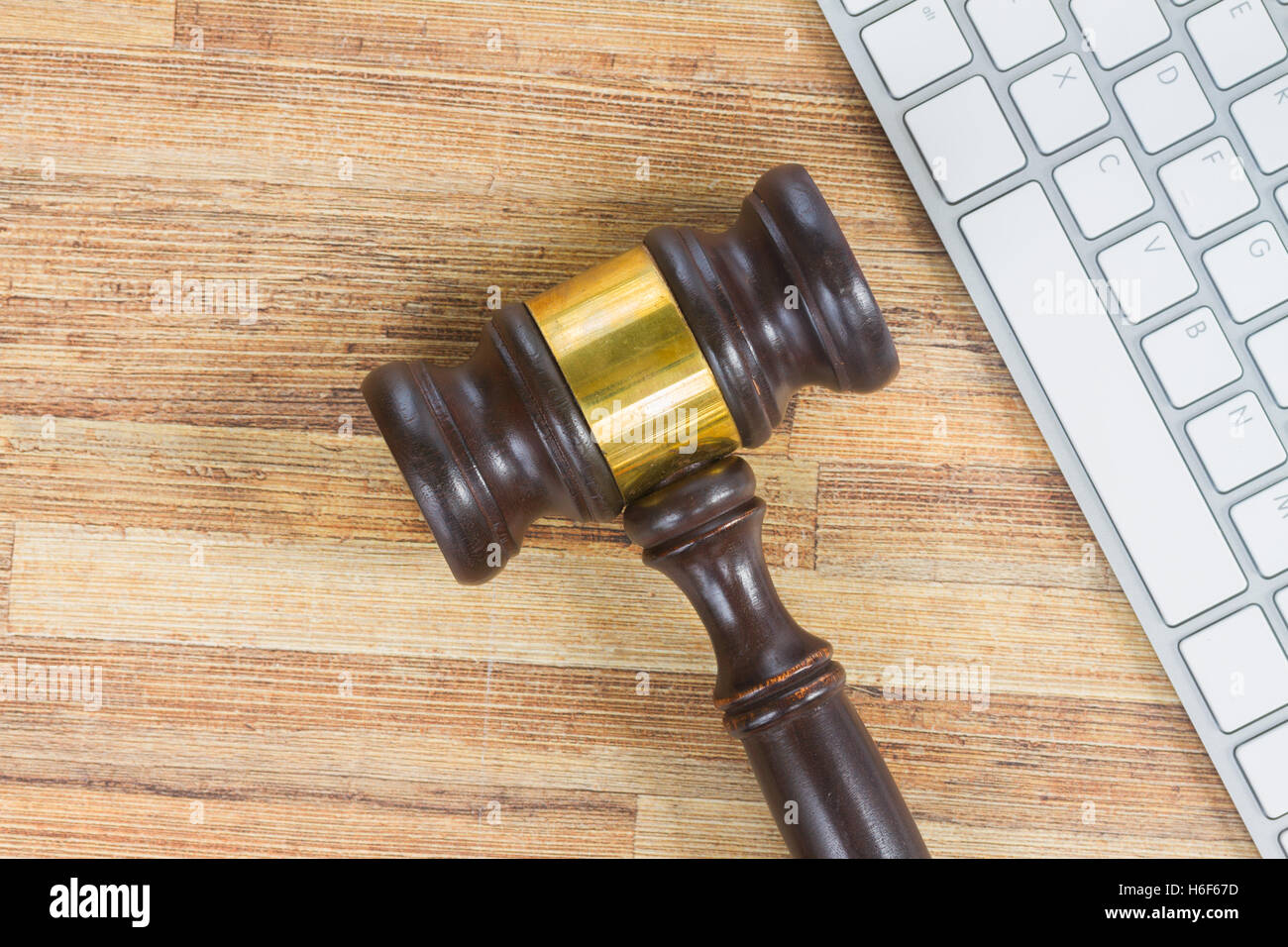 Wooden law gawel Stock Photo - Alamy