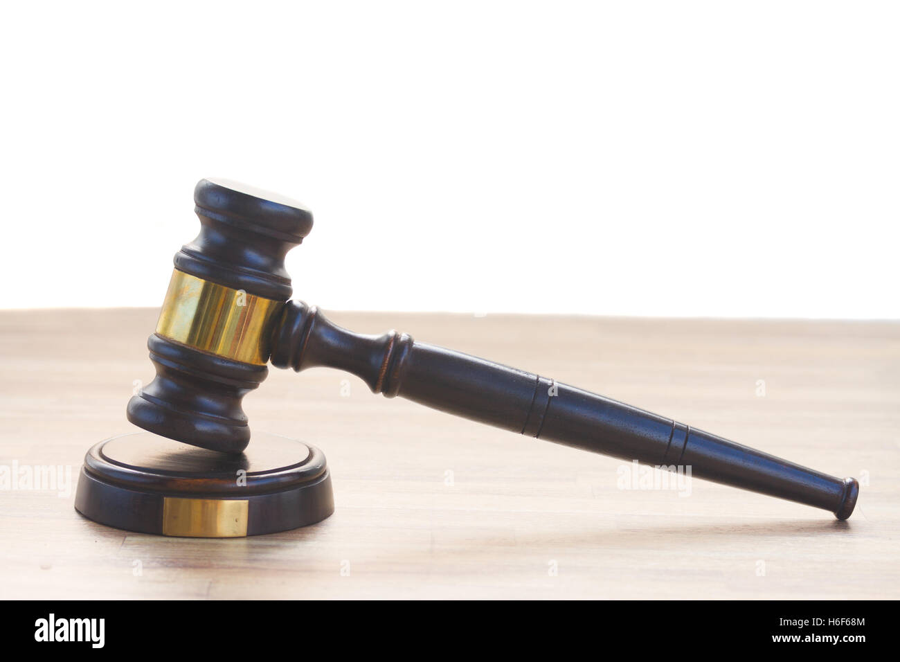 Wooden Law Gavel Stock Photo - Alamy