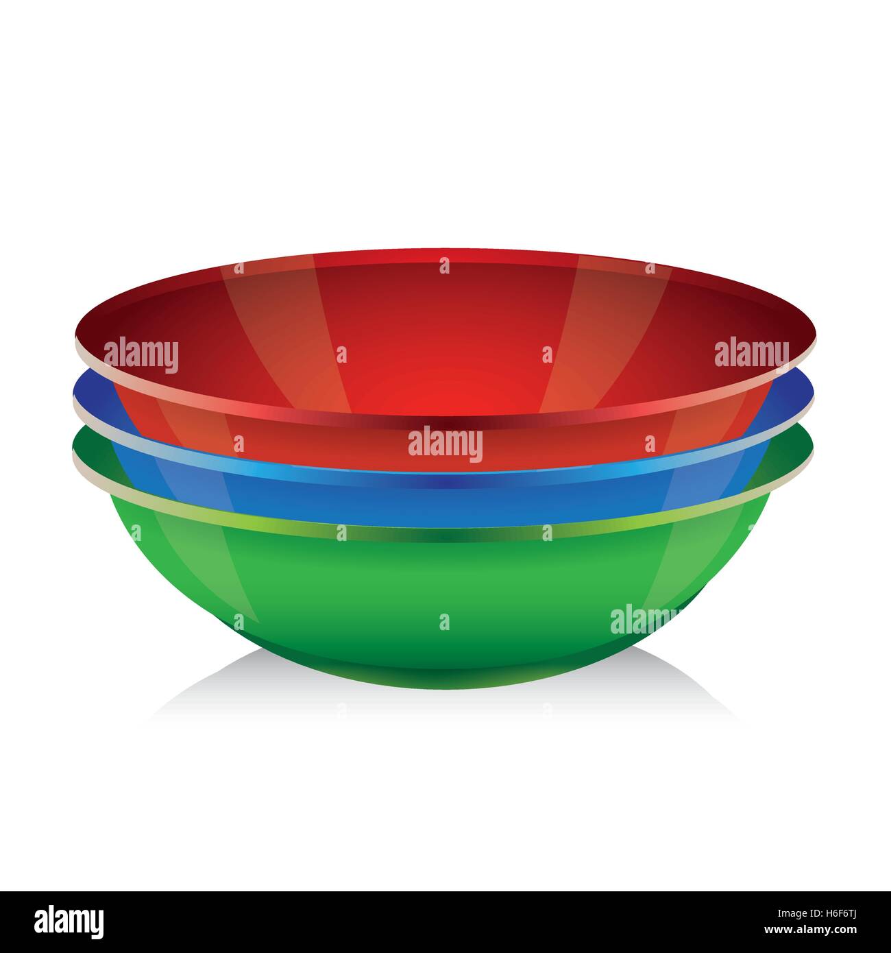 Bowl vector set - red, blue, green Stock Vector Image & Art - Alamy