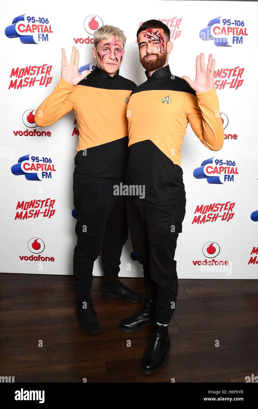 Adam and Jacob of BLONDE attending Capital's Monster Mash-Up with ...