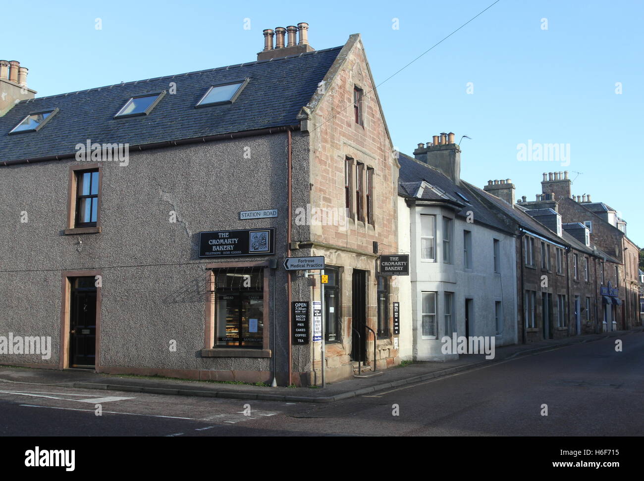 Fortrose street scene Scotland November 2013 Stock Photo - Alamy