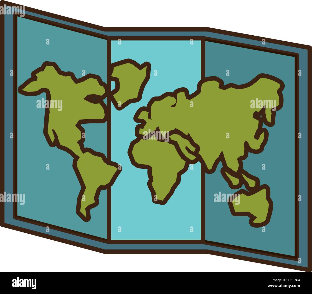 map paper guide isolated icon vector illustration design Stock Vector ...