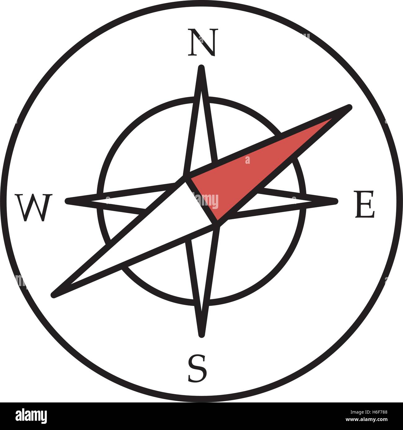 compass guide device isolated icon vector illustration design Stock ...