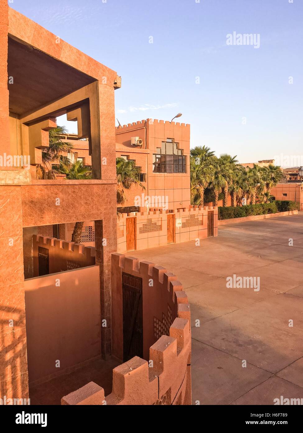 BECHAR, ALGERIA - 23 OCT 2016: El jazira hotel building in Bechar ...